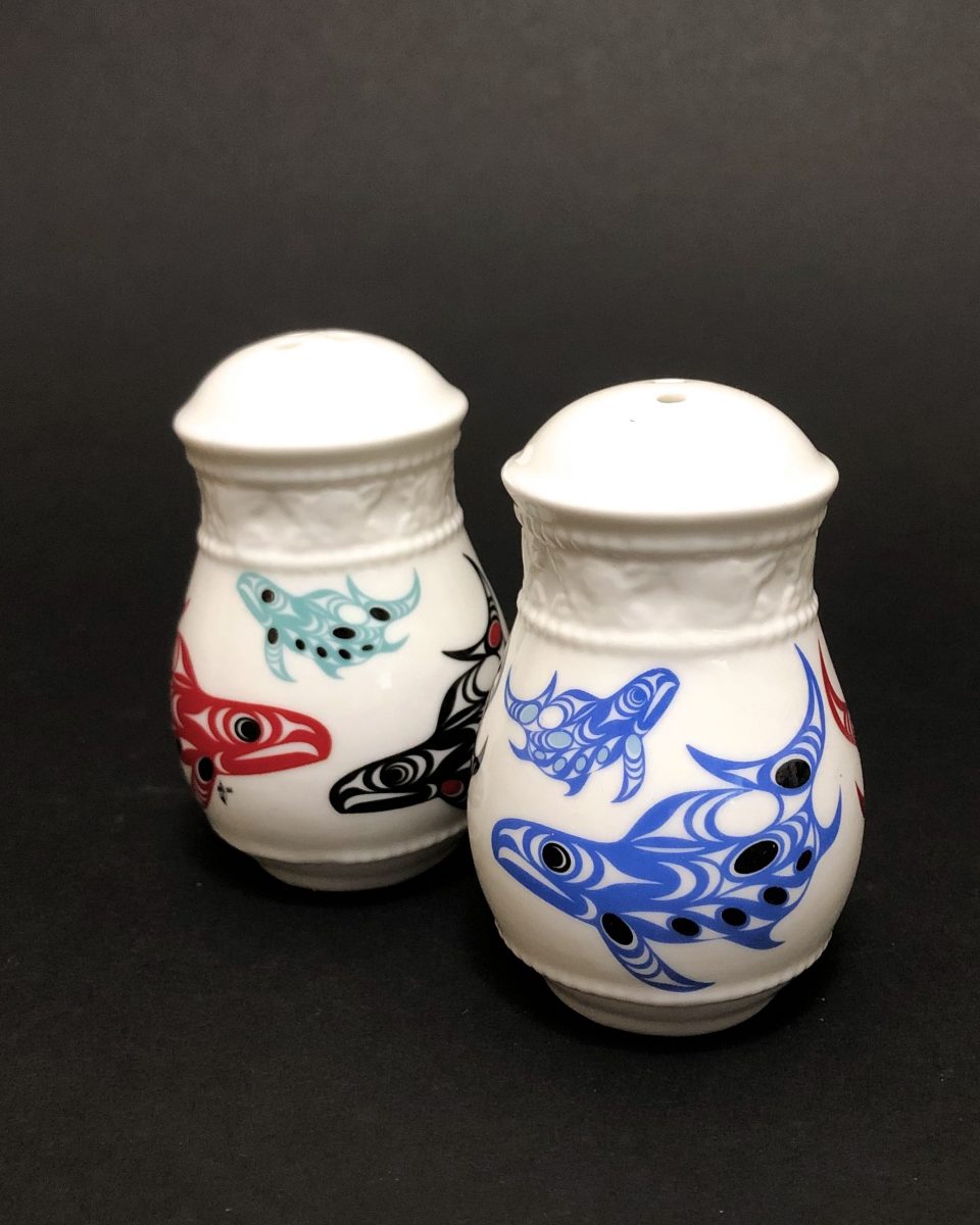 product-15006-ceramic-salmon-design-salt-pepper-shakers • Spirit Gallery