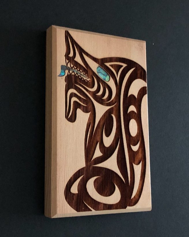 product-MSJWPA1-miniature-wolf-panel-abalone-jackson-3 • Spirit Gallery