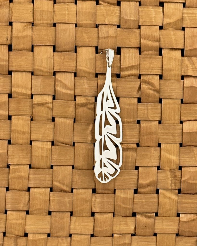 Silver Cut-out Feather Pendant • Spirit Gallery