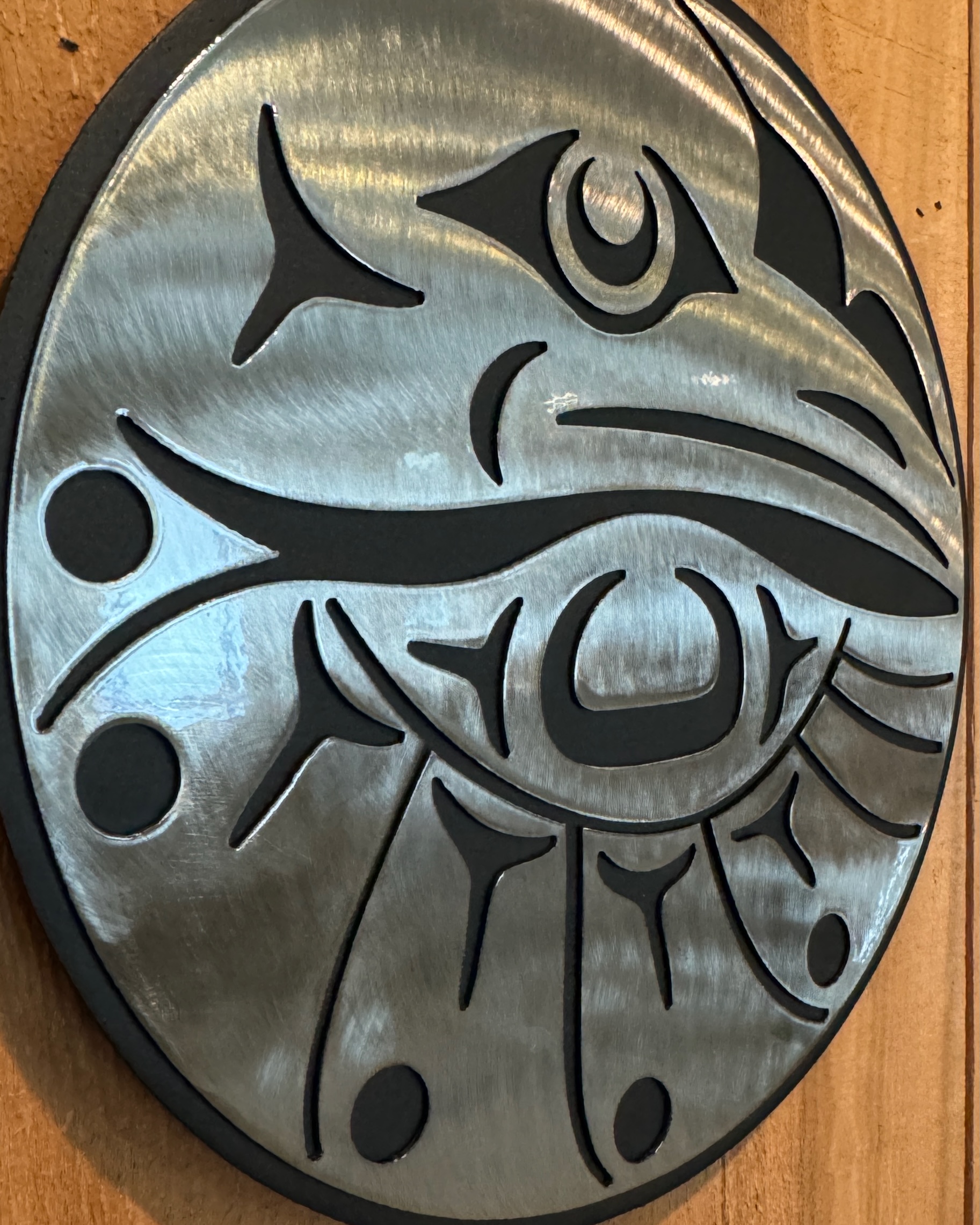 Layered Metal Raven Panel • Spirit Gallery